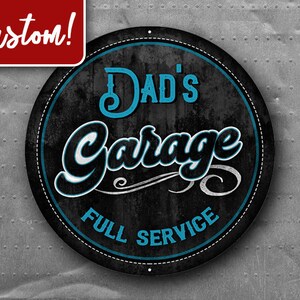 Custom Full Service Garage Metal Sign for Shop Patio | Etsy