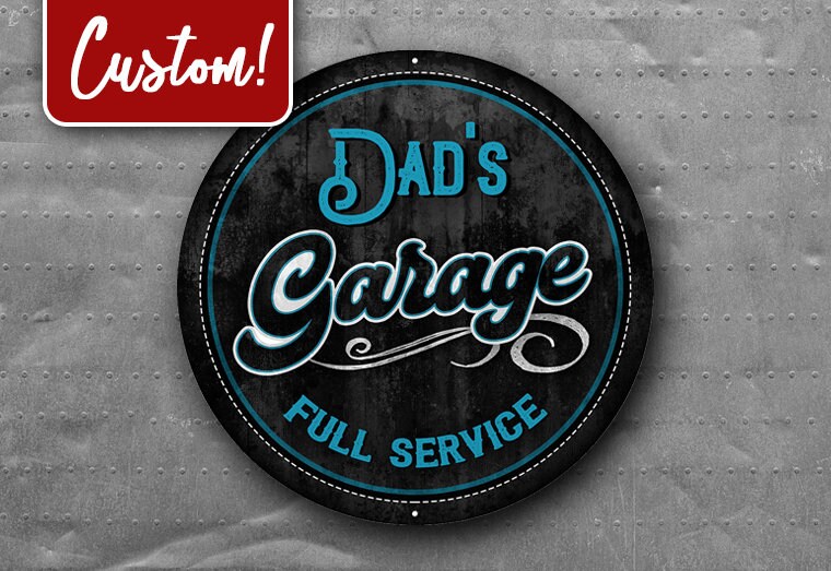 Custom Full Service Garage Metal Sign for Shop Patio | Etsy