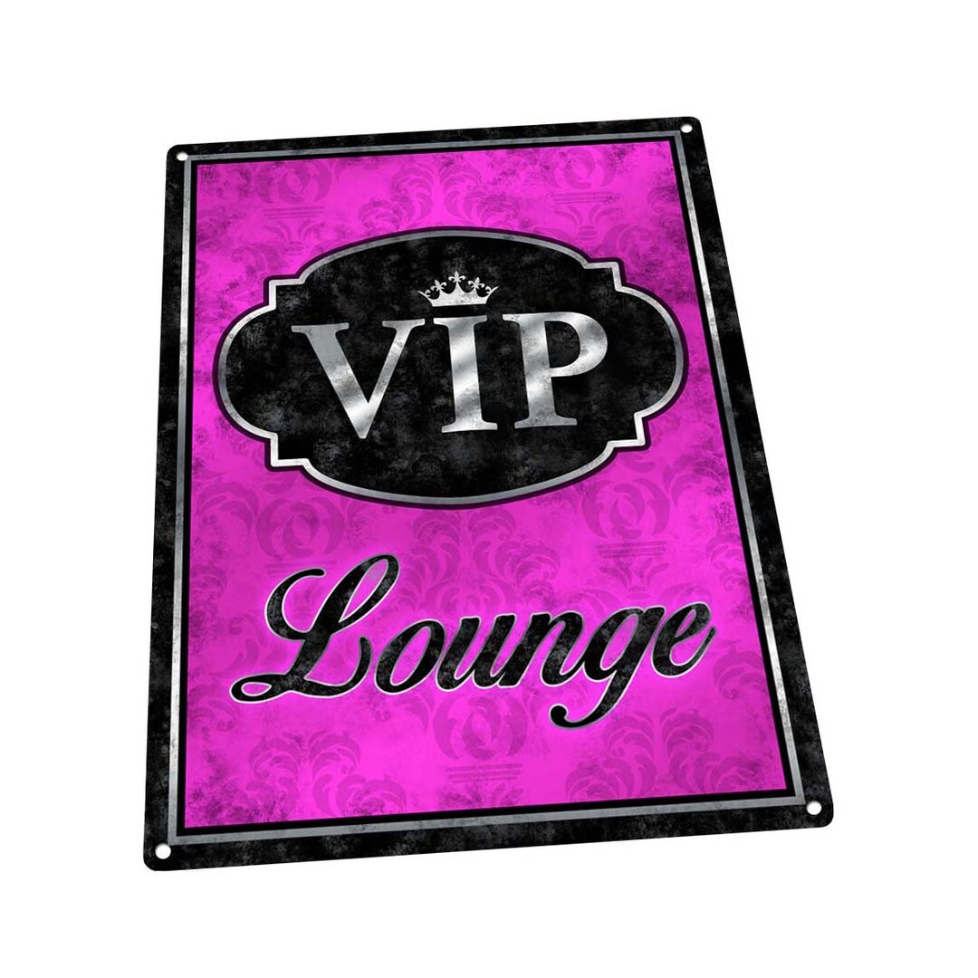 VIP Lounge Metal Sign; Wall Decor for Home and Office - Etsy