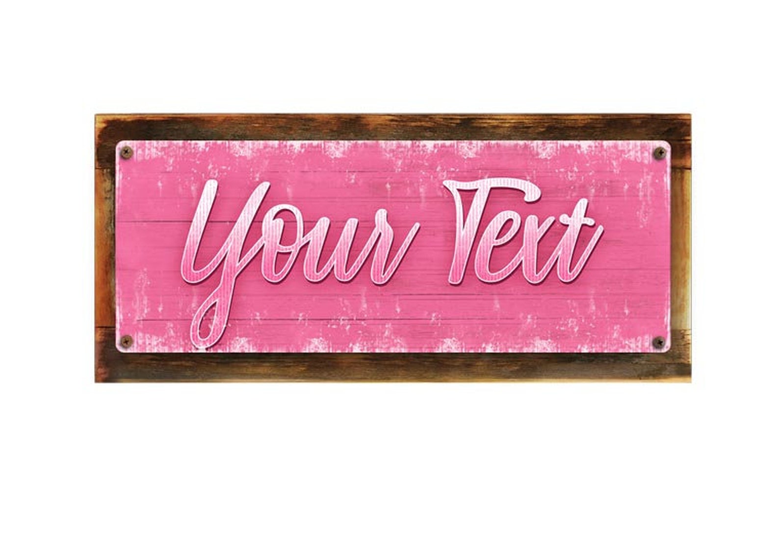 CUSTOM Personalized Pink Metal Sign Wall Decor for Home - Etsy