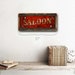 Red Saloon Metal Sign Wall Decor for Mancave Den or - Etsy
