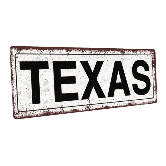 Texas Metal Sign Wall Decor for Home and Office | Etsy