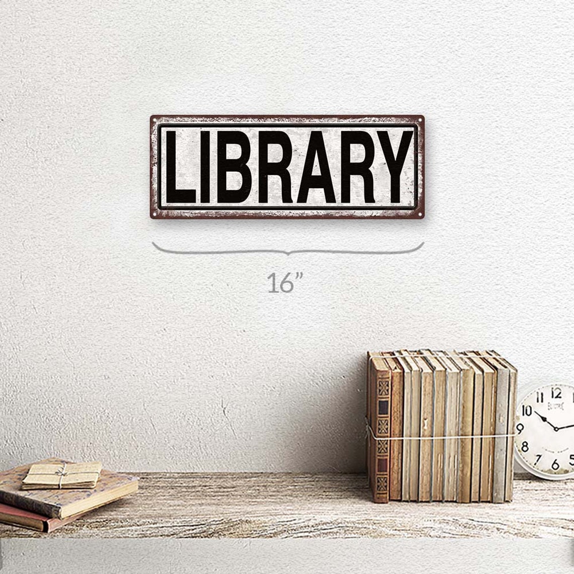 Library Metal Sign Wall Decor for Home and Office | Etsy