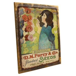 Flower Seeds Vintage Advertisement Metal Sign; Wall Decor for Porch ...