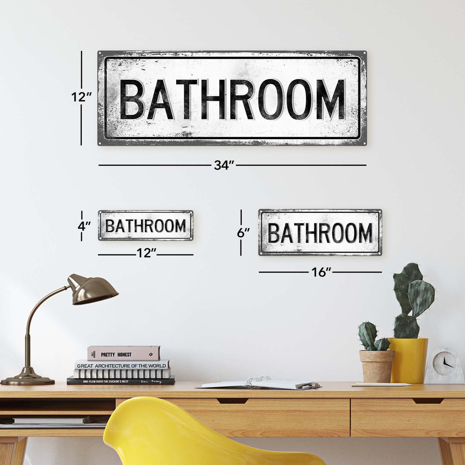 Bathroom Metal Sign Wall Decor for Bath or Laundry - Etsy