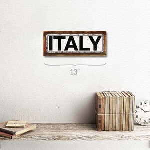 Italy Metal Sign; Wall Decor for Home and Office - Etsy