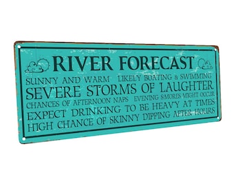 Lake Forecast Metal Sign; Wall Decor for Vacation Home - Etsy