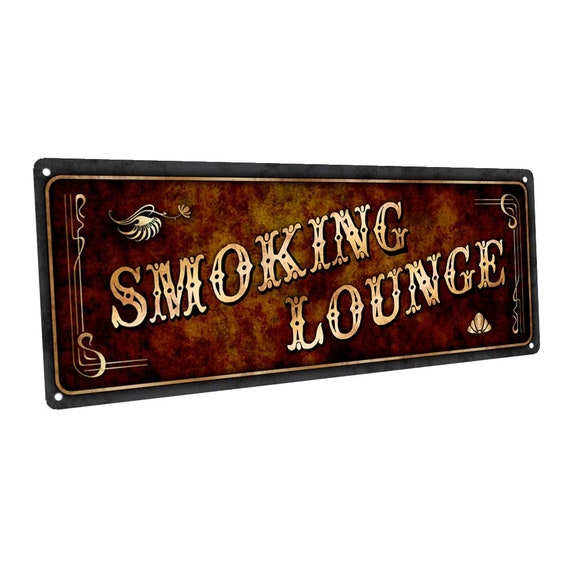 Smoking Lounge Metal Sign Wall Decor for Home and Office - Etsy