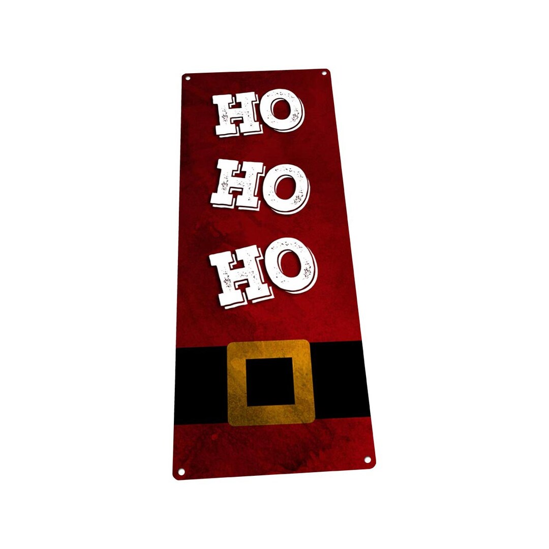Ho Ho Ho Metal Sign; Christmas Holiday Wall Decor for Home, Office ...