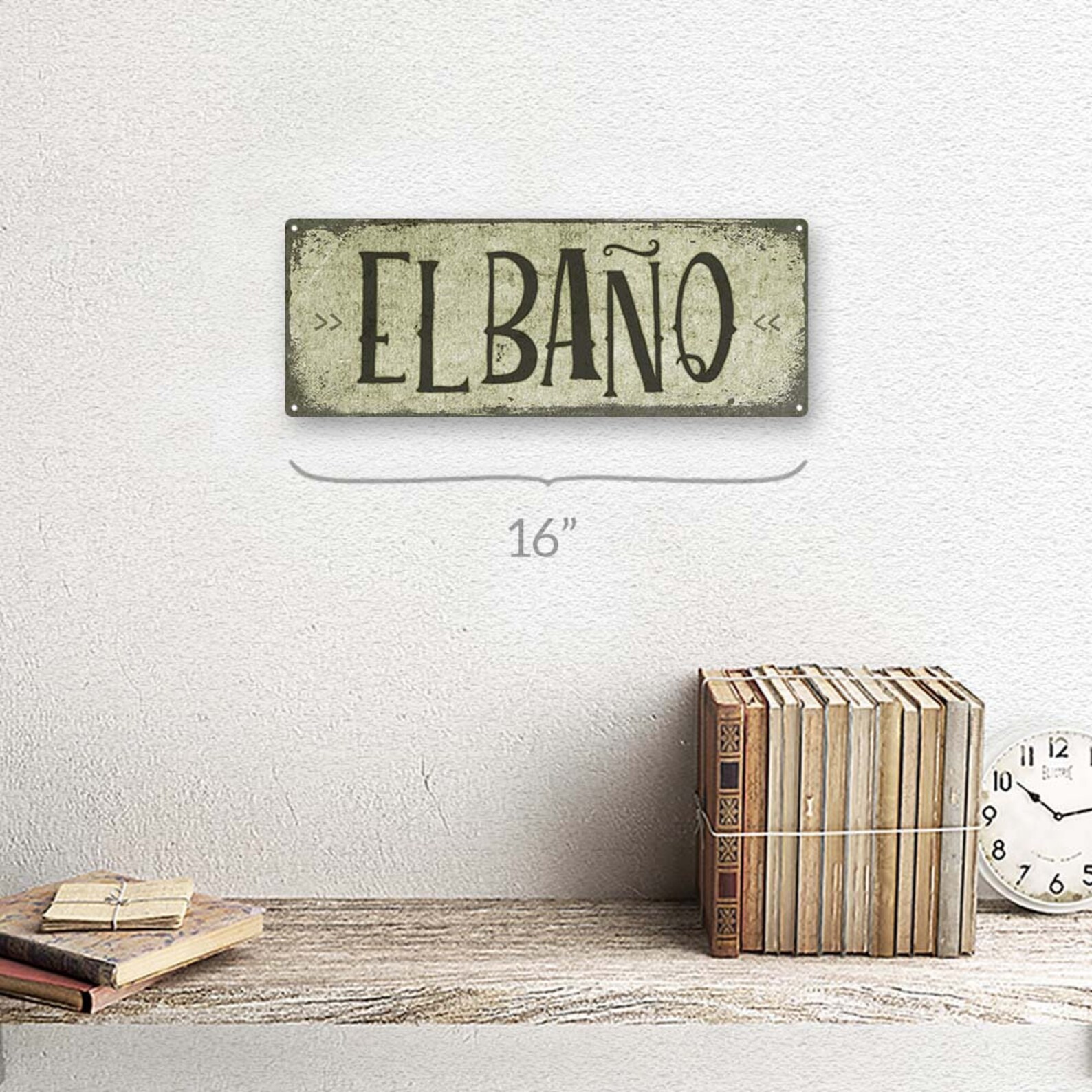 El Baño Metal Sign Wall Decor for Bath and Laundry | Etsy