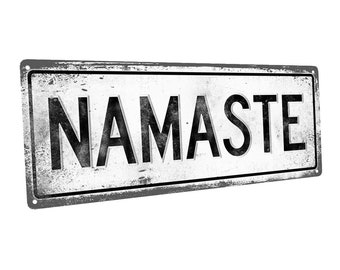 Namaste Metal Sign | Etsy