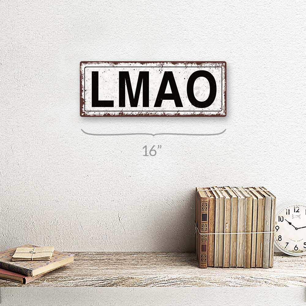 LMAO Metal Sign Wall Decor for Home and Office | Etsy