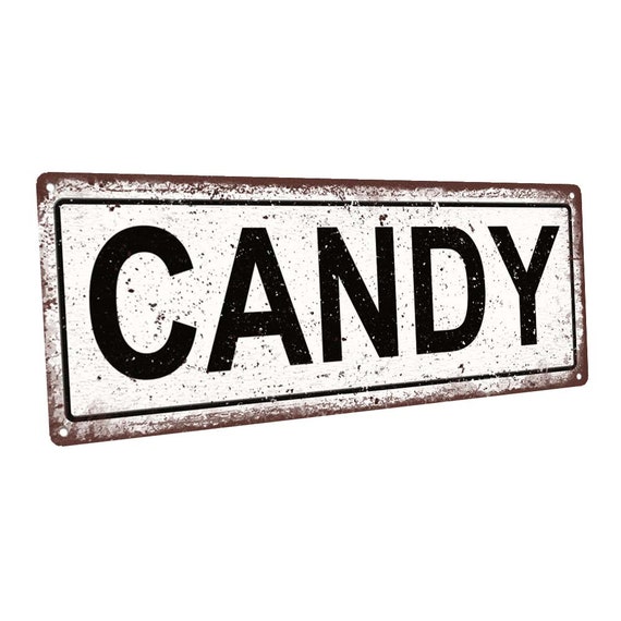 Candy Metal Sign Wall Decor for Kitchen and Dining Room - Etsy