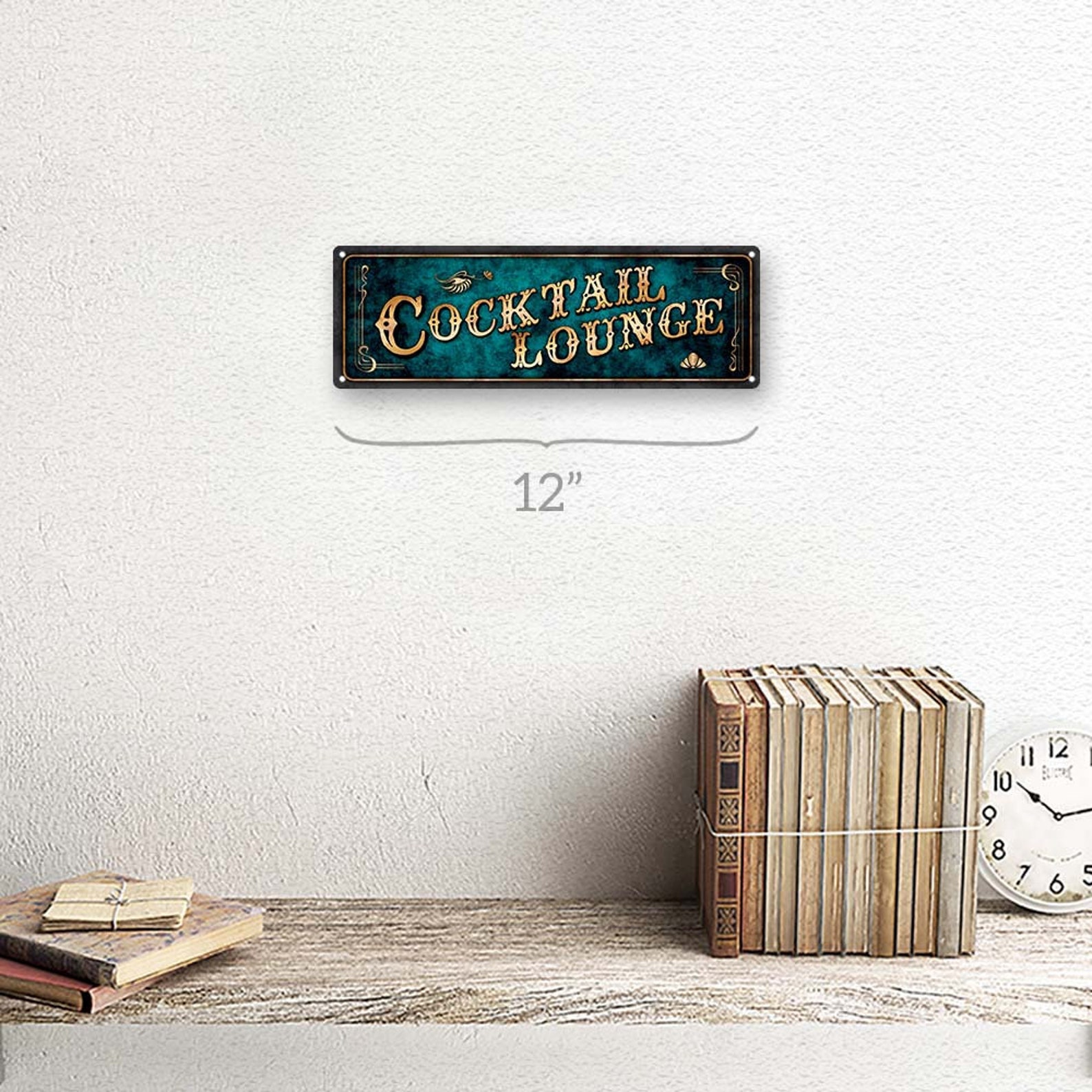 Blue Cocktail Lounge Metal Sign; Wall Decor for Home and Office - Etsy