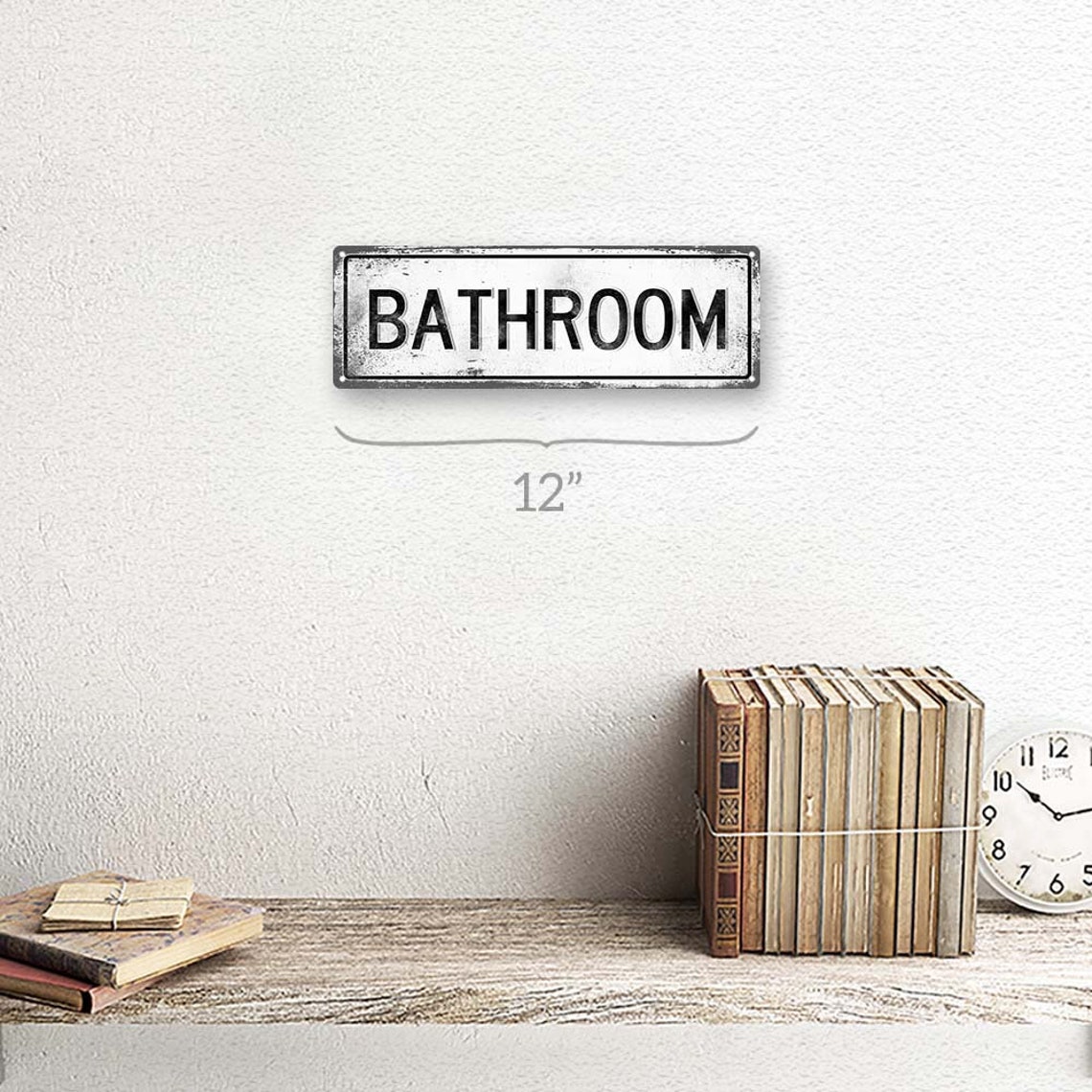 Bathroom Metal Sign Wall Decor for Bath or Laundry | Etsy