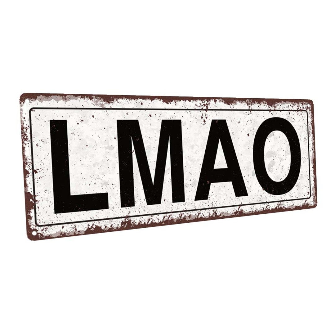 LMAO Metal Sign; Wall Decor for Home and Office - Etsy