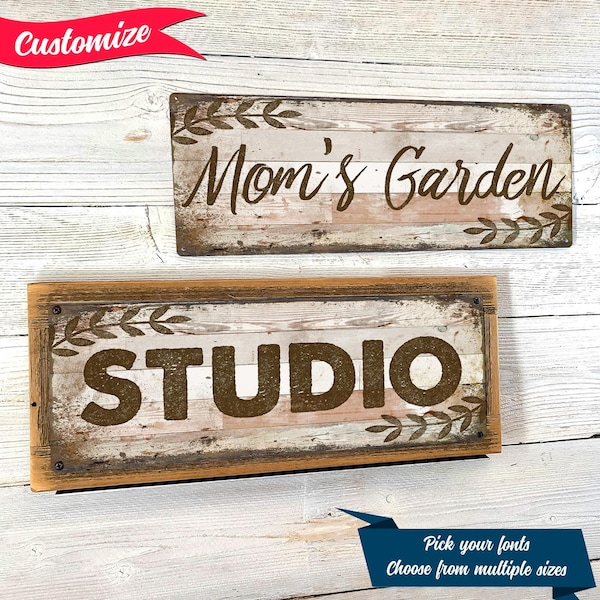 Wood and Metal Sign - Etsy
