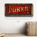 Poker Art Deco Metal Sign Vintage Retro MEM2097 - Etsy