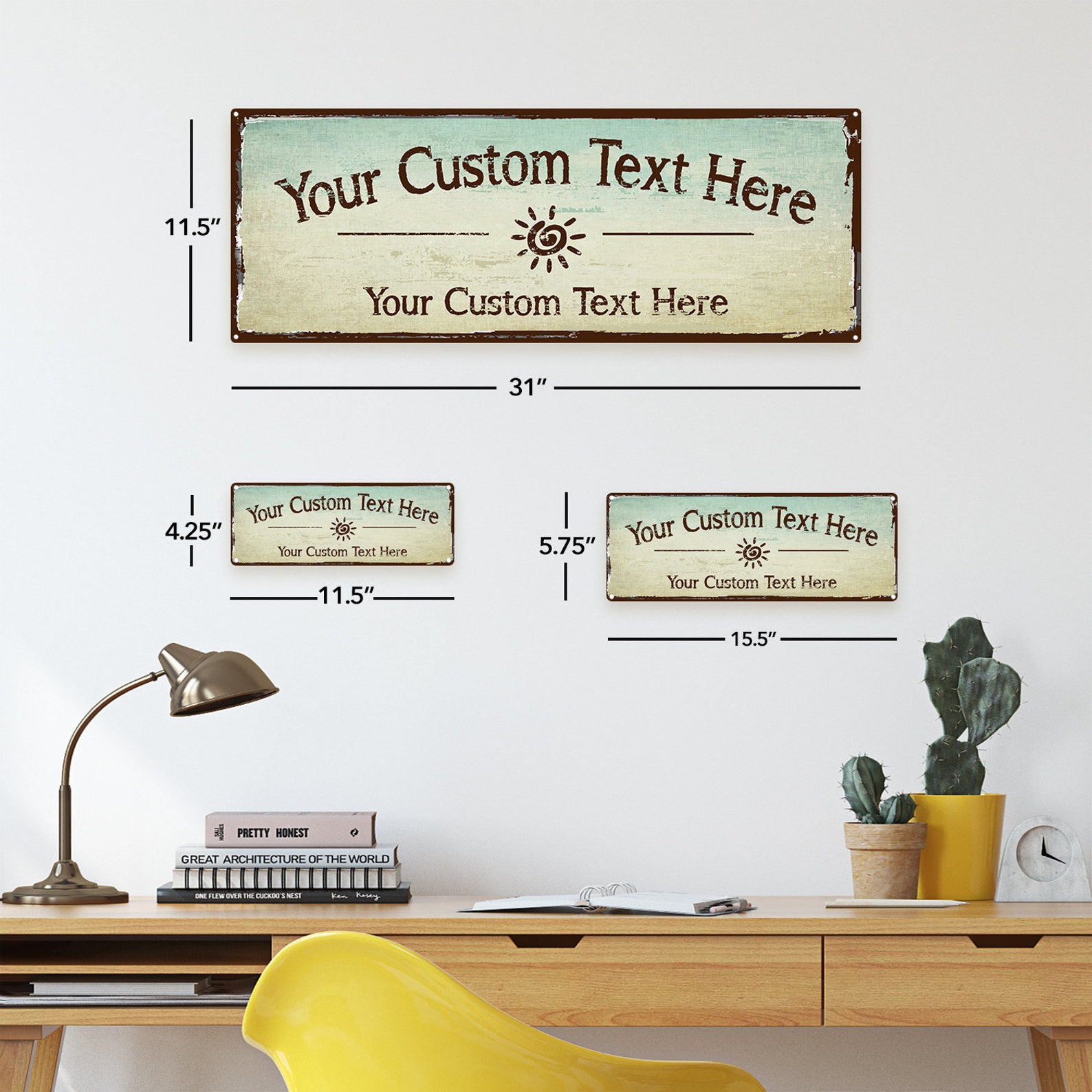 CUSTOM Welcome Metal Sign Wall Decor for Home Office Patio - Etsy