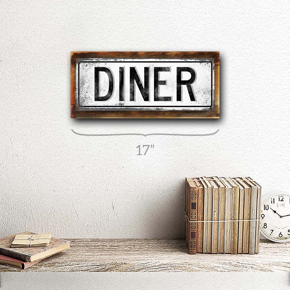 DINER Metal Street Sign Vintage Retro MEM2007 | Etsy