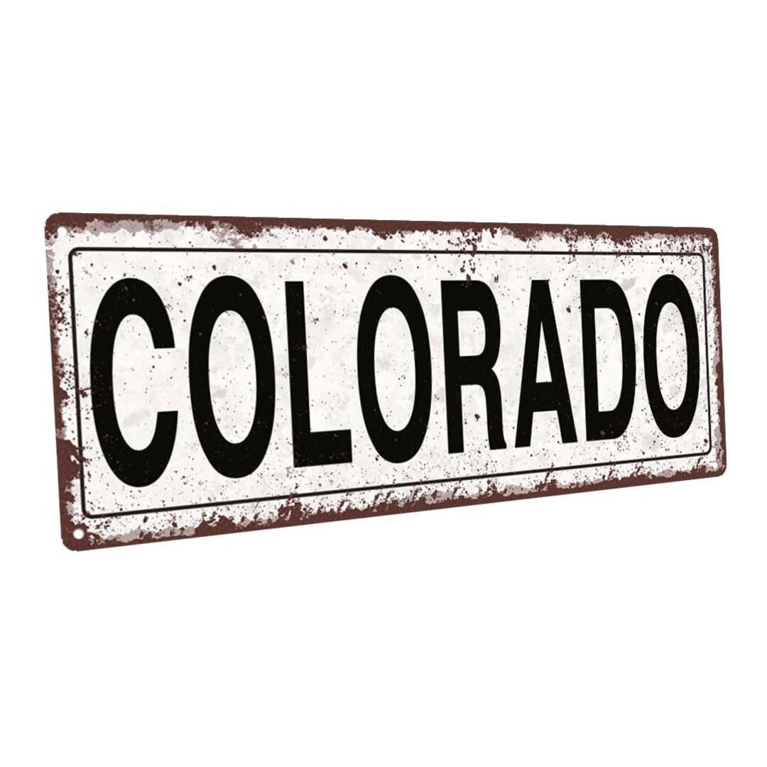Colorado Metal Sign; Wall Decor for Home and Office - Etsy