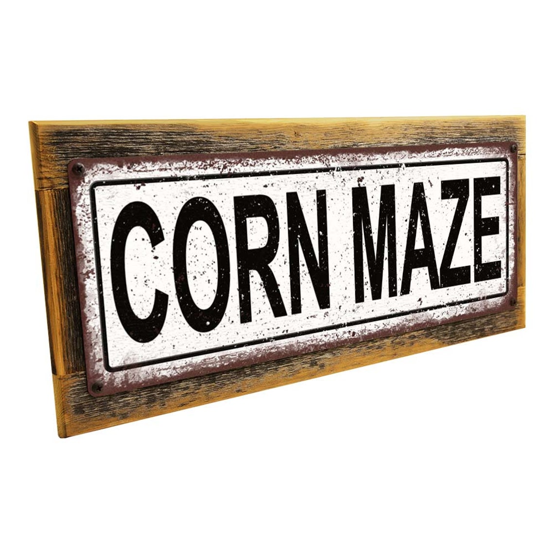 Corn Maze Metal Sign Wall Decor for Seasonal Ocassions - Etsy