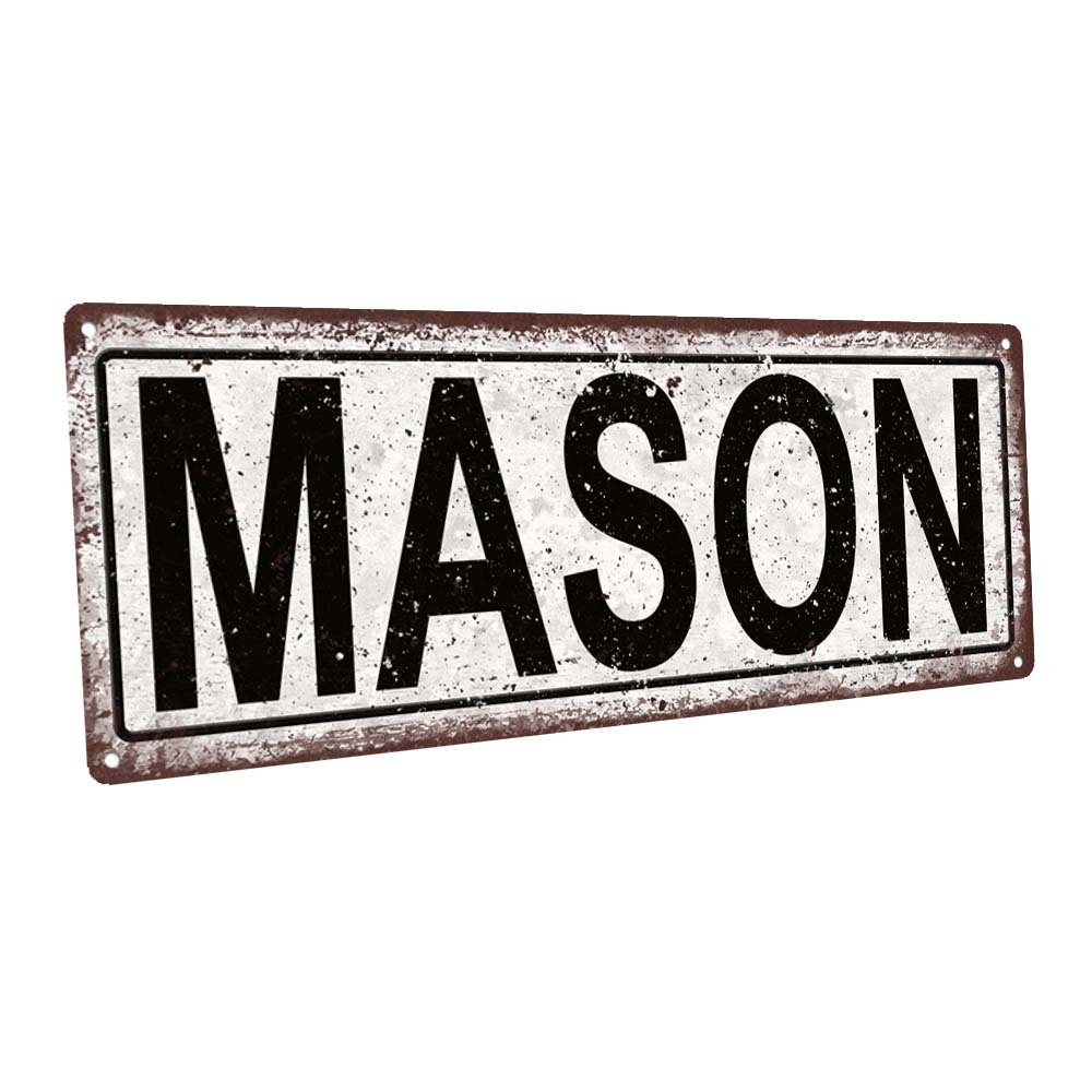Mason Metal Sign Wall Decor for Kids Room or Nursery | Etsy