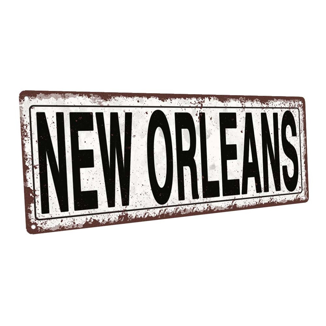 New Orleans Metal Street Sign Rustic Vintage - Etsy