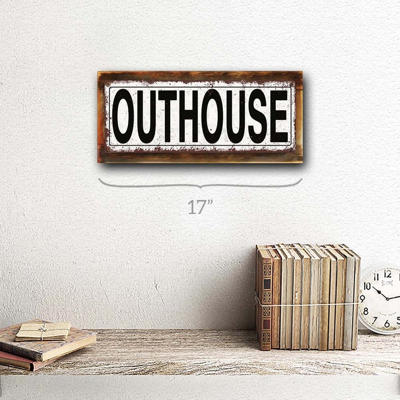 Outhouse Metal Sign Wall Decor for Porch Patio or Deck | Etsy