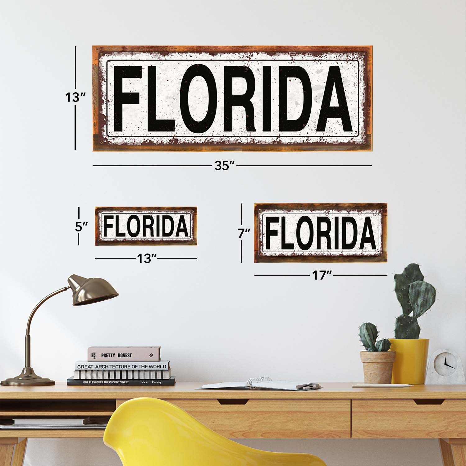 Florida Metal Street Sign, Rustic, Vintage - Etsy