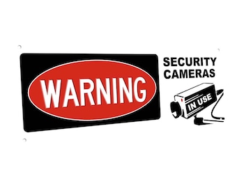 Cameras in Use Sign - Etsy