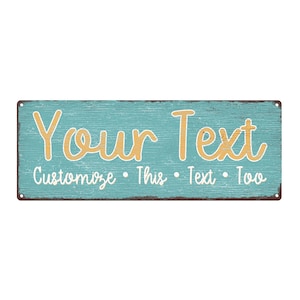 CUSTOM Rustic Metal Sign Wall Decor for Home Patio Porch - Etsy