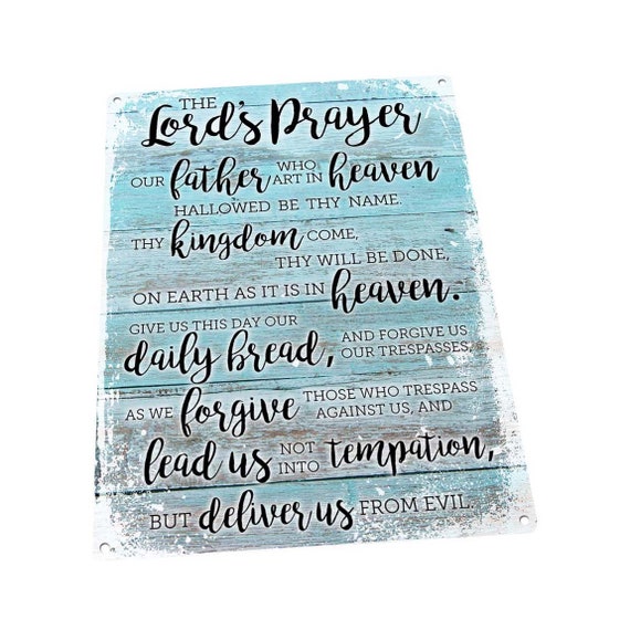 The Lords Prayer Metal Sign Wall Decor for Office or Meeting - Etsy