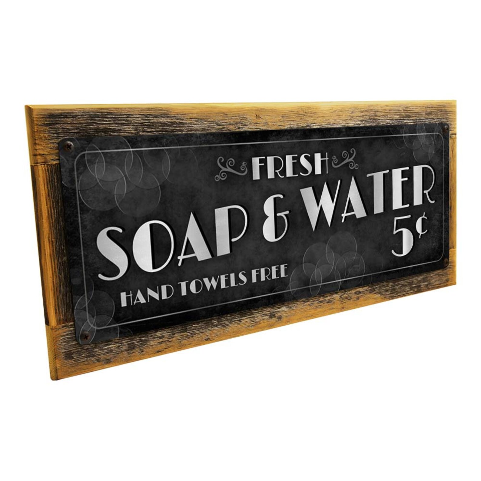 Fresh Soap & Water Metal Sign; Wall Decor for Bath or Laundry - Etsy