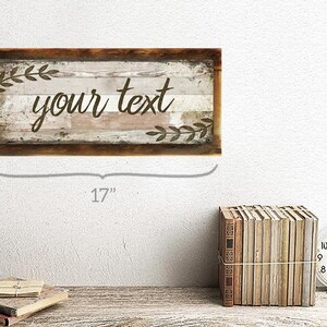 CUSTOM Rustic Wood Design on Metal Sign Wall Decor for Home | Etsy