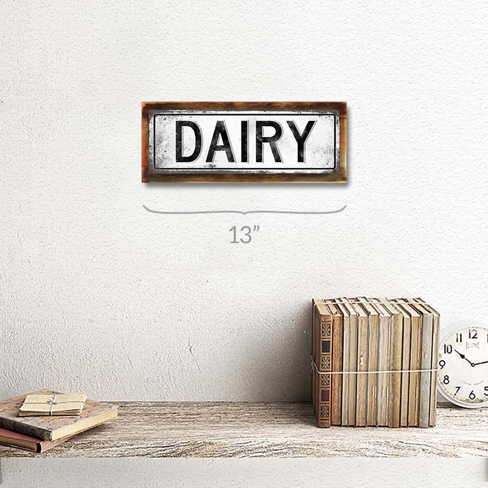 DAIRY Metal Street Sign Vintage Retro MEM2005 | Etsy