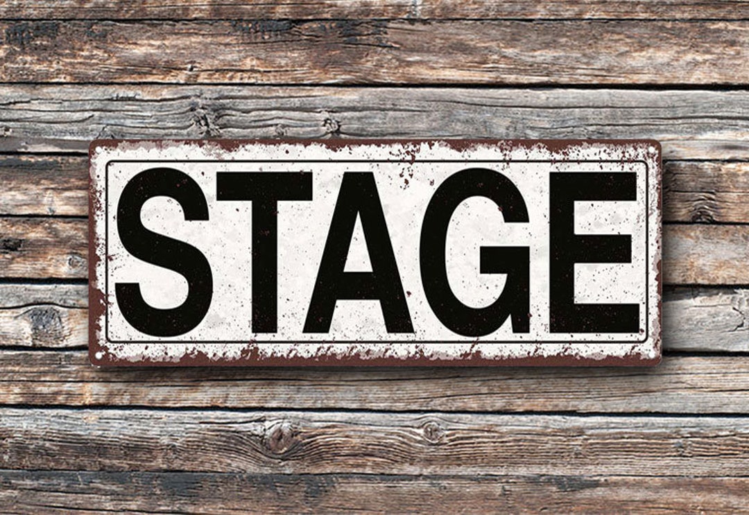 Stage Metal Street Sign, Rustic, Vintage TFD2049 - Etsy