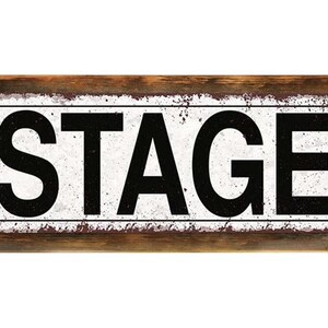 Stage Metal Street Sign, Rustic, Vintage TFD2049 - Etsy