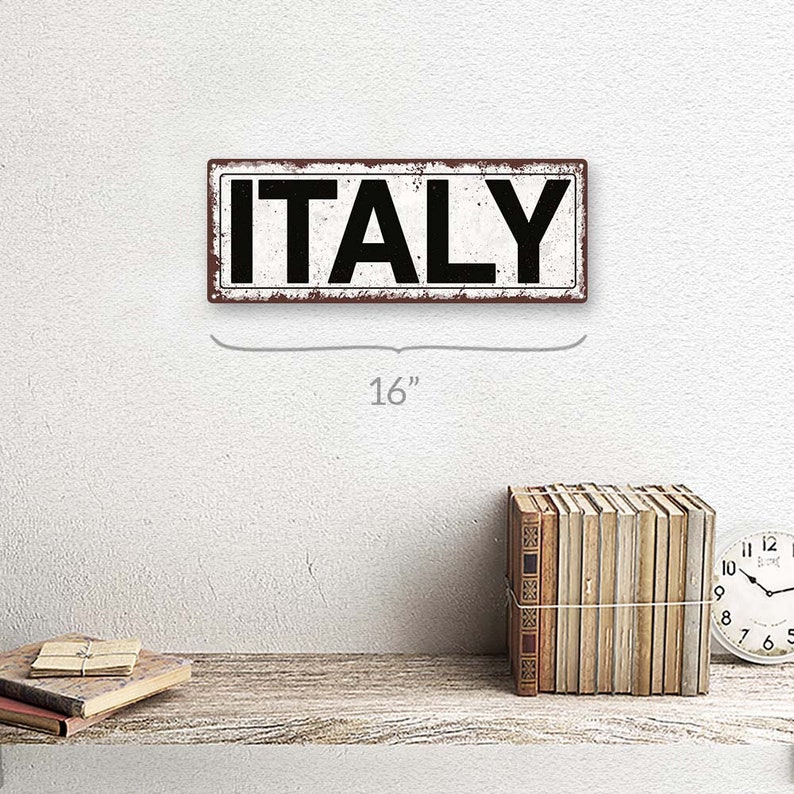 Italy Metal Sign Wall Decor for Home and Office - Etsy