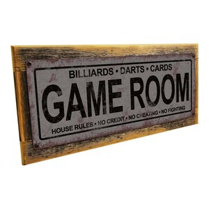 Game Room Metal Sign Wall Decor for Mancave, Den, or Gameroom - Etsy