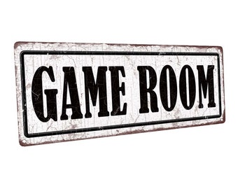Game Room Metal Sign - Etsy