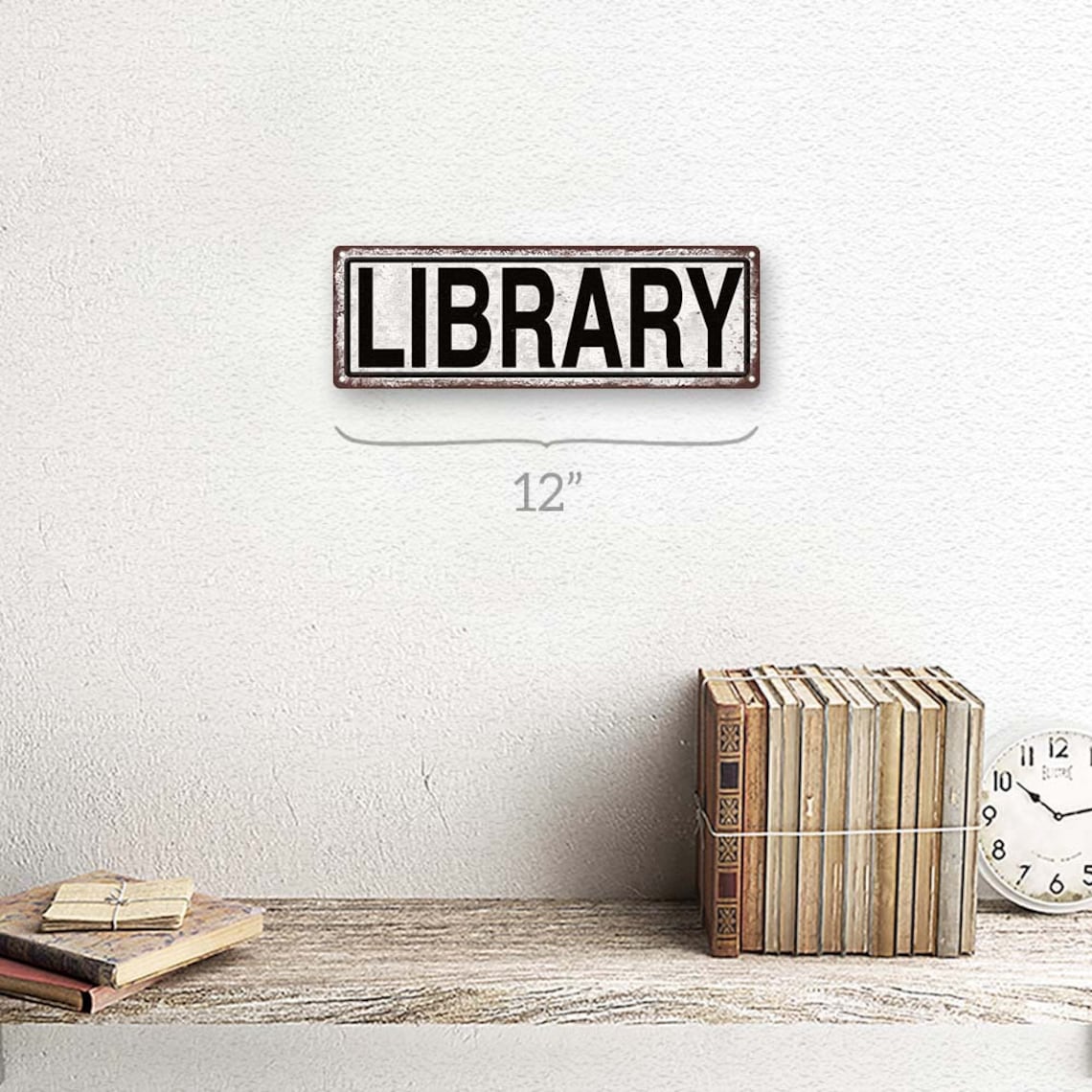 Library Metal Sign Wall Decor for Home and Office | Etsy