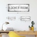 Retro Locker Room Metal Sign Wall Decor for Mancave, Den, and Game Room ...