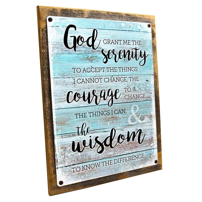 Serenity Prayer Metal Sign Wall Decor for Office or Meeting | Etsy