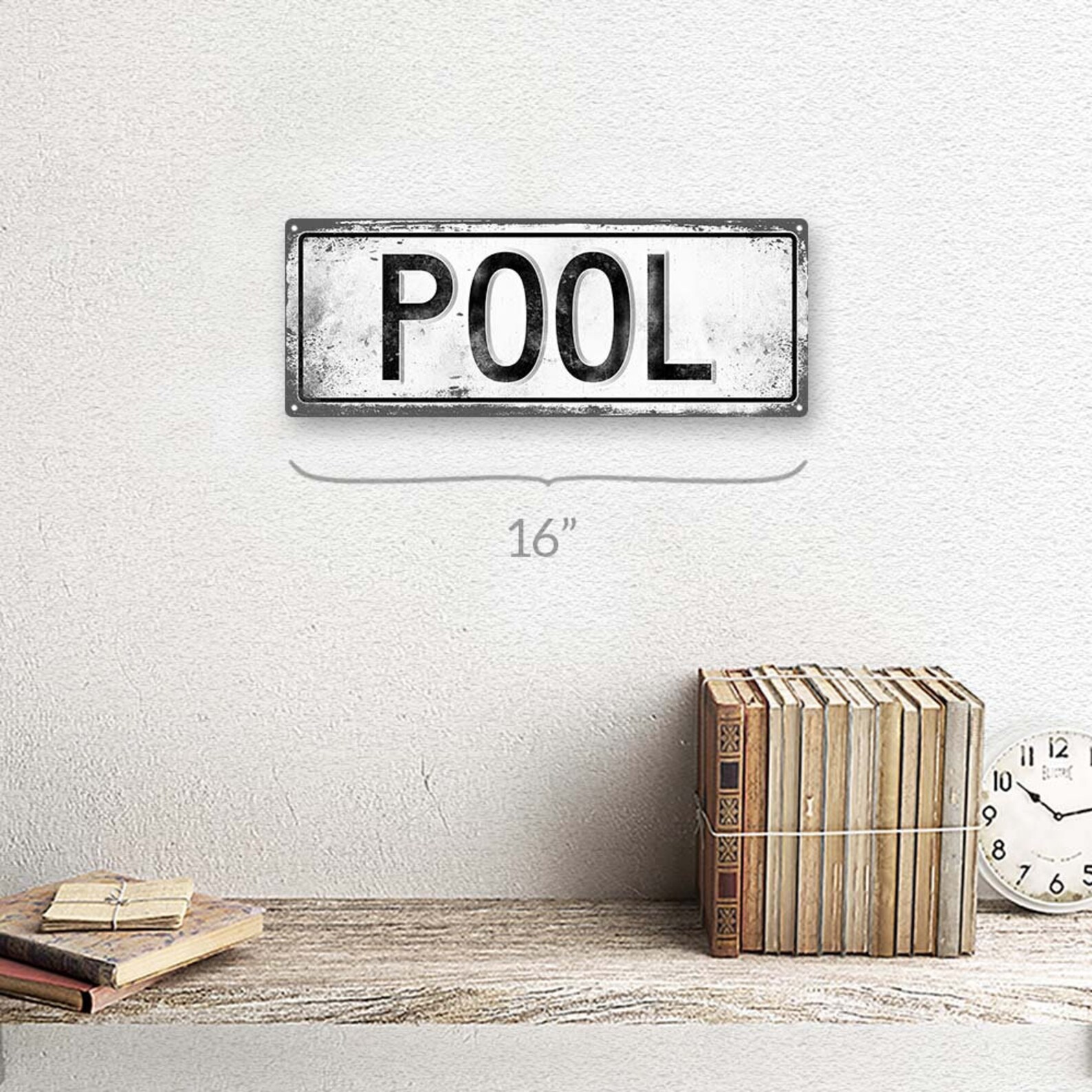 Pool Metal Sign Wall Decor for Porch Patio or Deck | Etsy