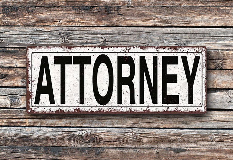 Attorney Metal Street Sign, Rustic, Vintage - Etsy