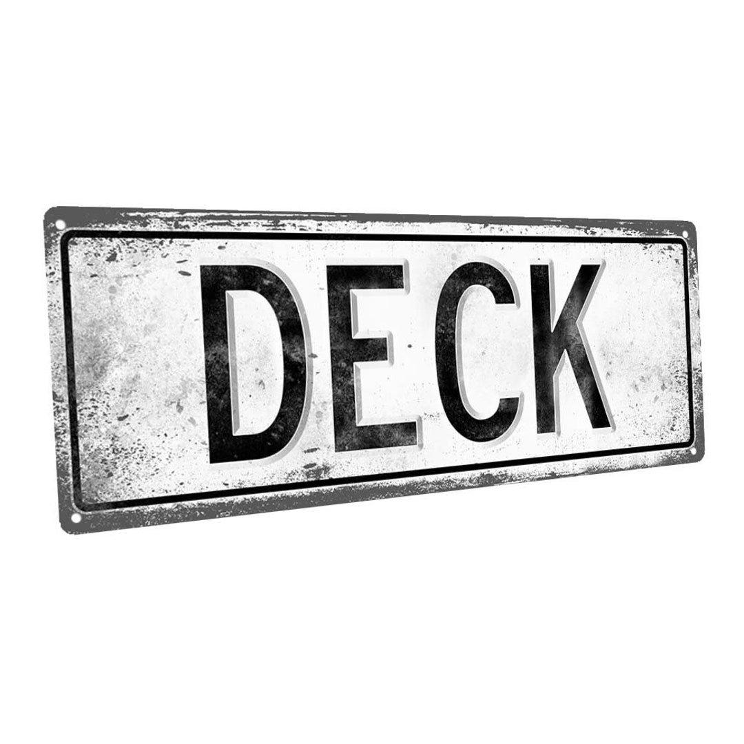 Deck Metal Sign; Wall Decor for Porch, Patio, or Deck - Etsy