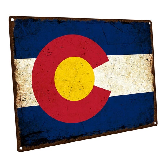 Colorado State Flag Metal Sign Wall Decor for Home and Office - Etsy