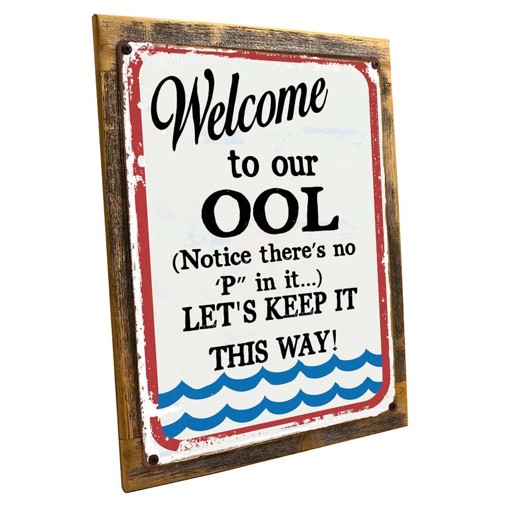 Welcome to Our Ool Metal Sign Wall Decor for Porch Patio or | Etsy