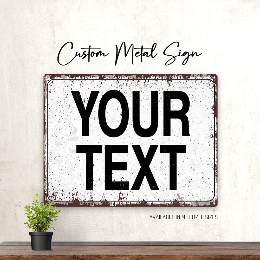 CUSTOM 12 X 18 Metal Street Sign, Vintage, Retro, TFD6600 - Etsy